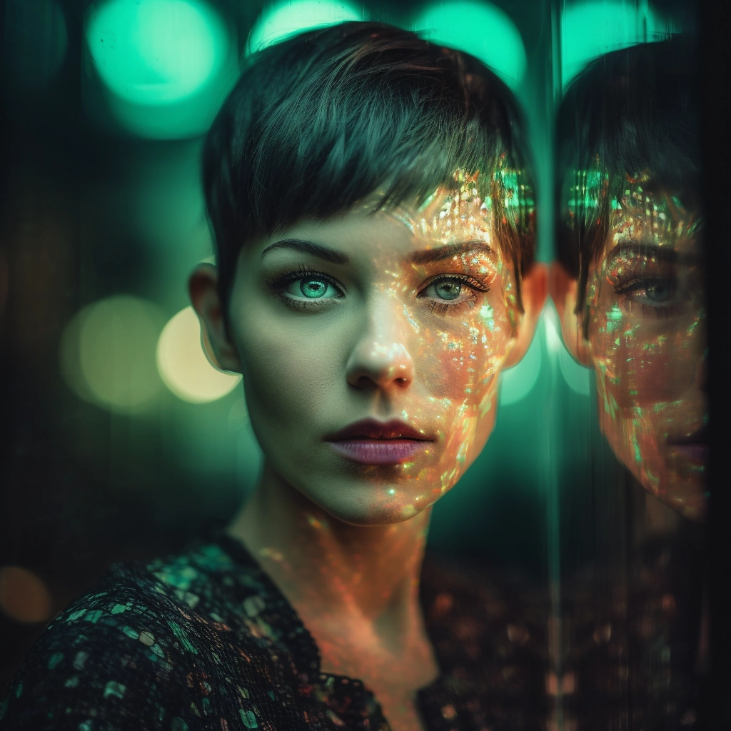 Captivating Pale Beauty: Futuristic Fashion In Cinematic Portrait ...