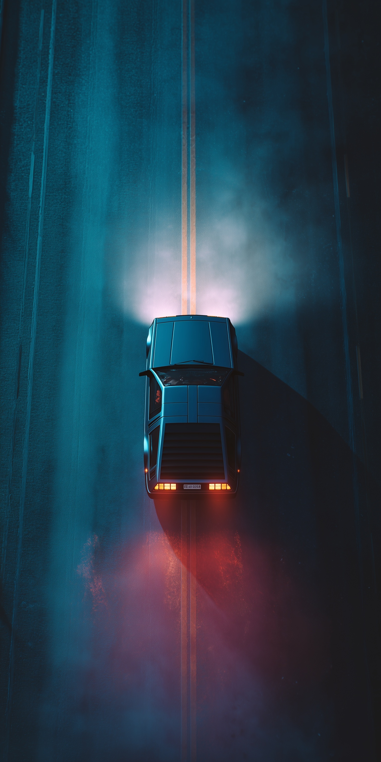 80s Cinematic Delorean Night Drive Adventure • PromptDen