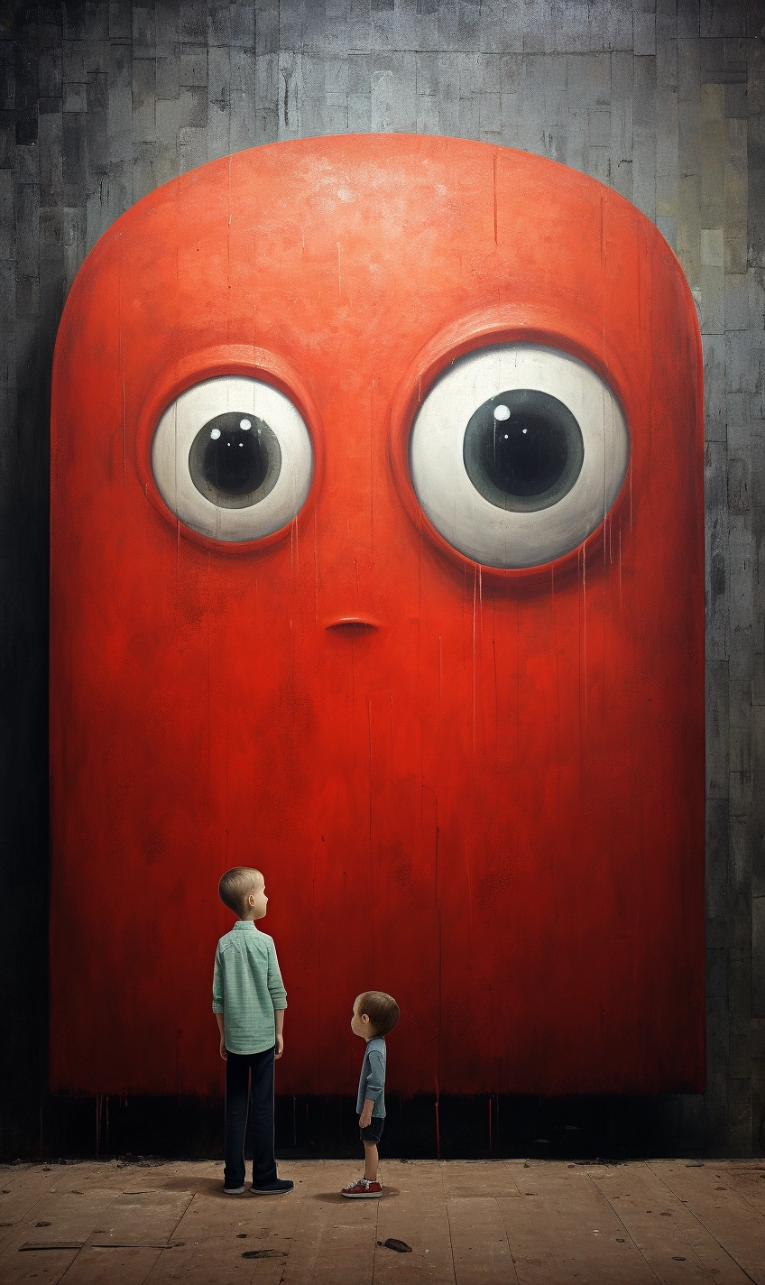 Fascinating Gigantic Nose Piece Playful And Haunting Imagery • Promptden