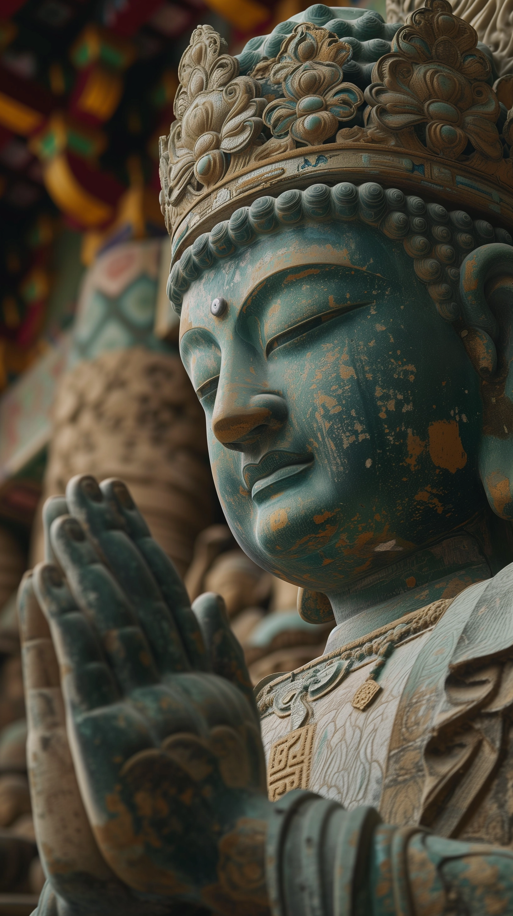 Visually Shocking Chinese Myth: The Giant Buddha Tames A Ghost • PromptDen