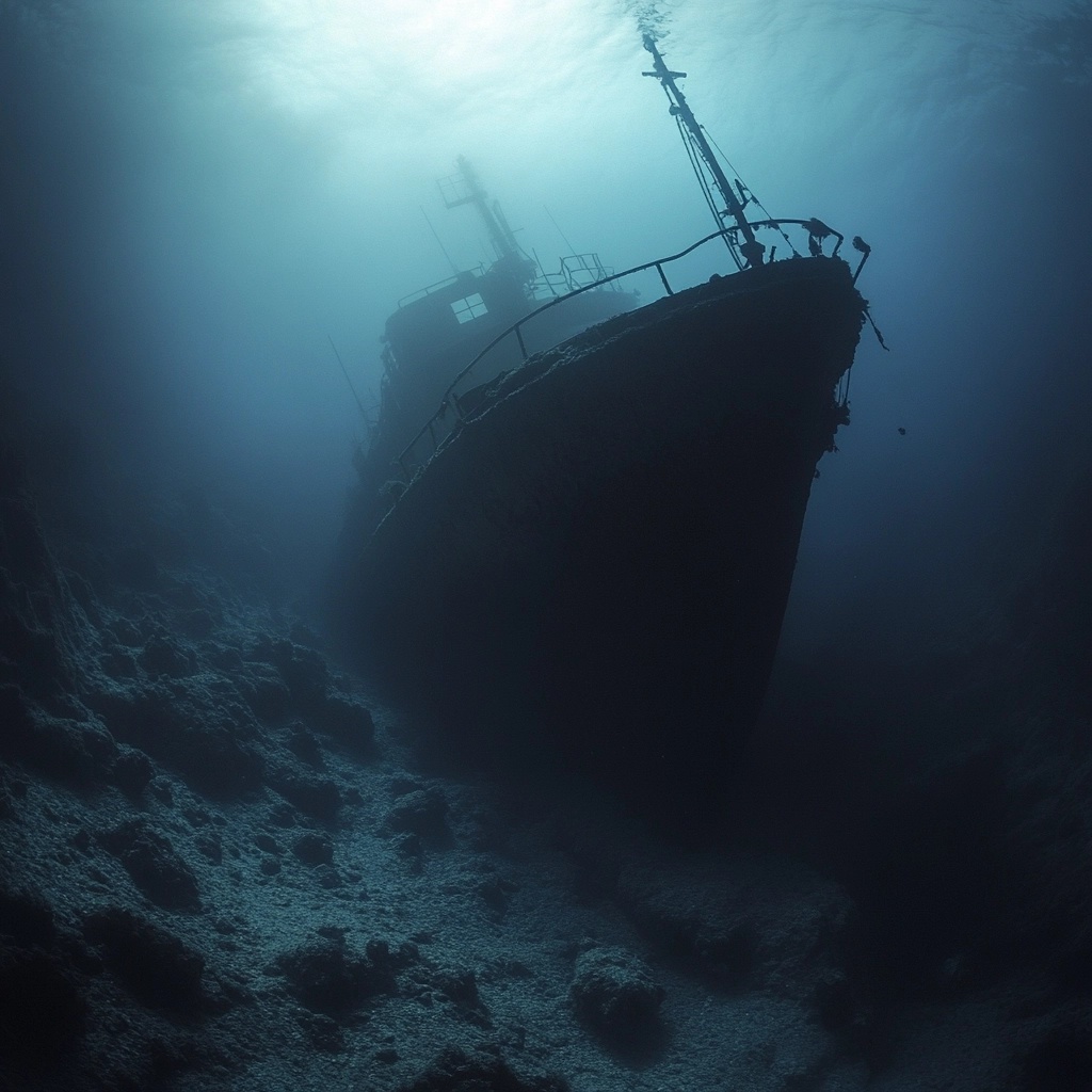Explore The Mystery Of The Underwater Ferry Wreck • PromptDen