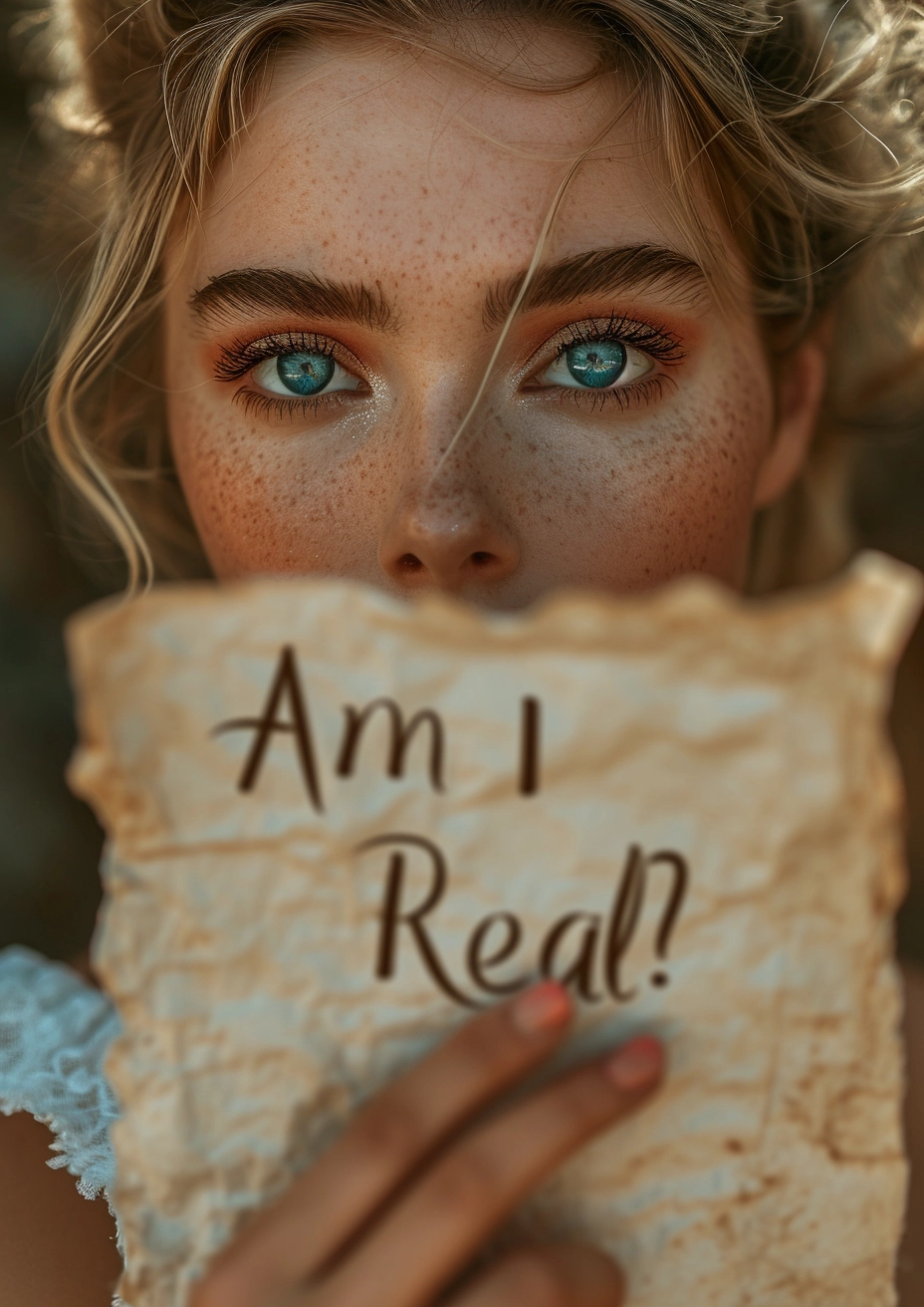 Hyper Realistic Portrait: Am I Real? Natural Woman • PromptDen