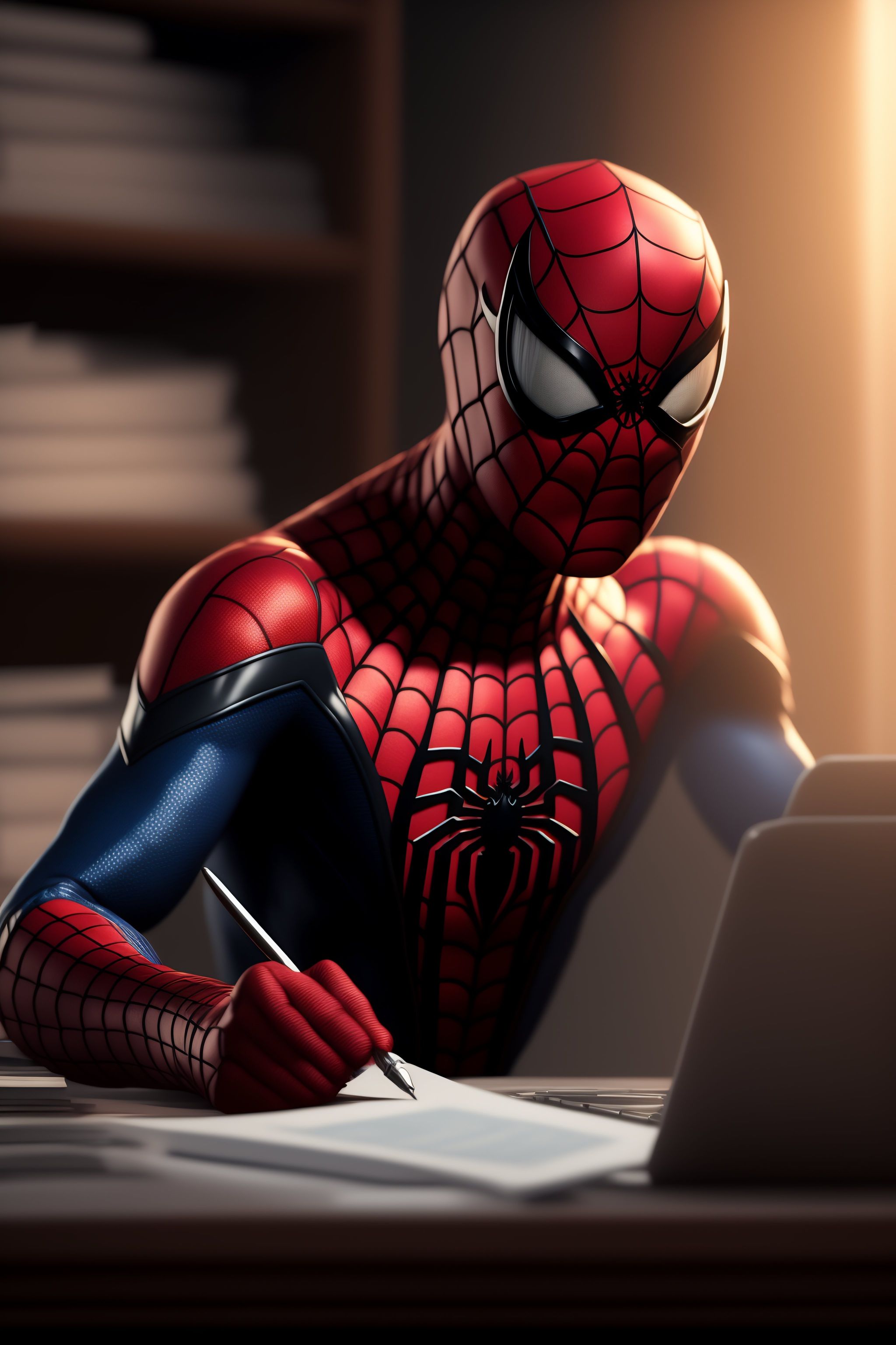 Spider-man's Tax Fraud: A Paperwork Nightmare • PromptDen