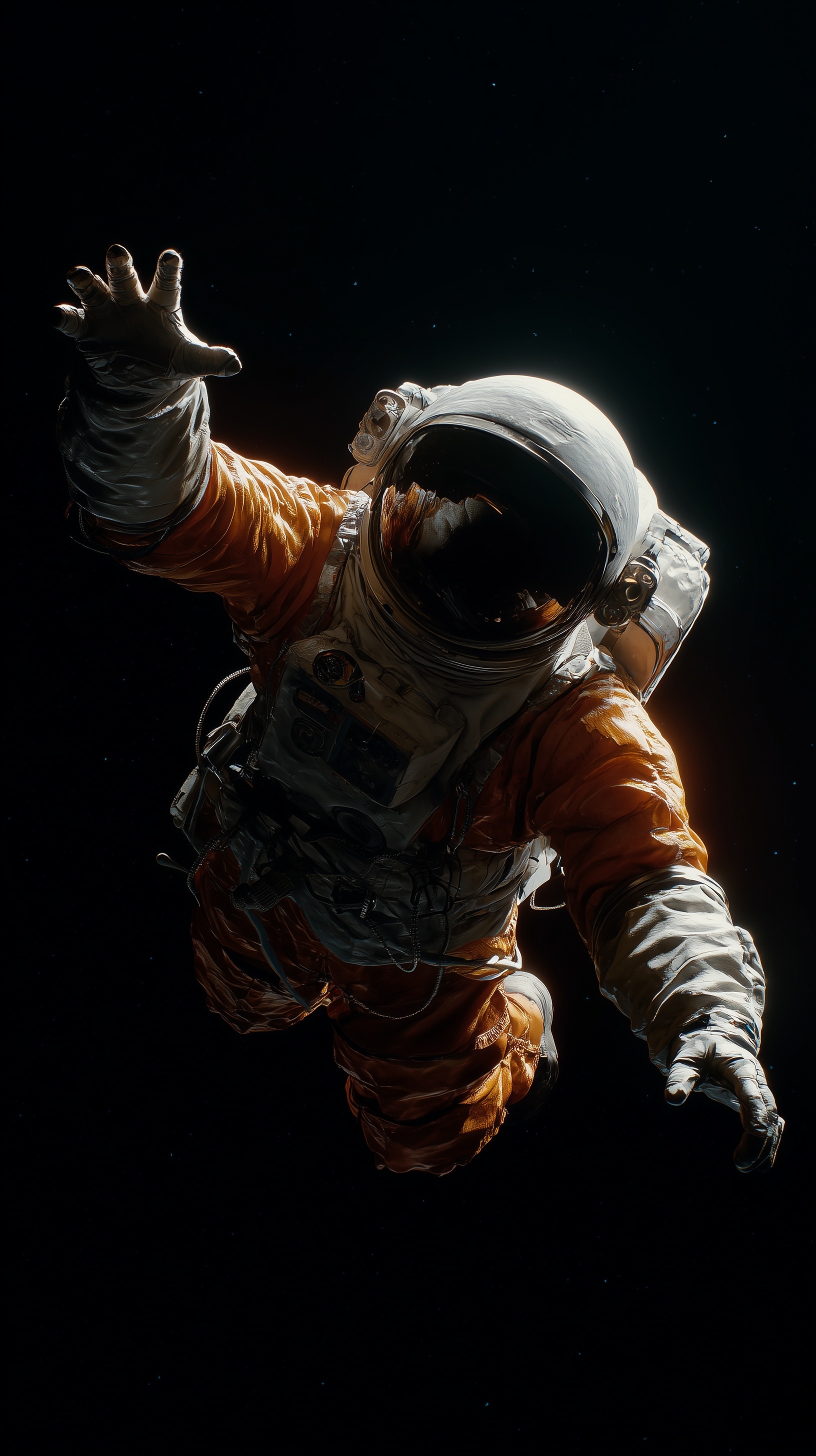Explore The Cosmos: Floating Astronaut Adventure • PromptDen