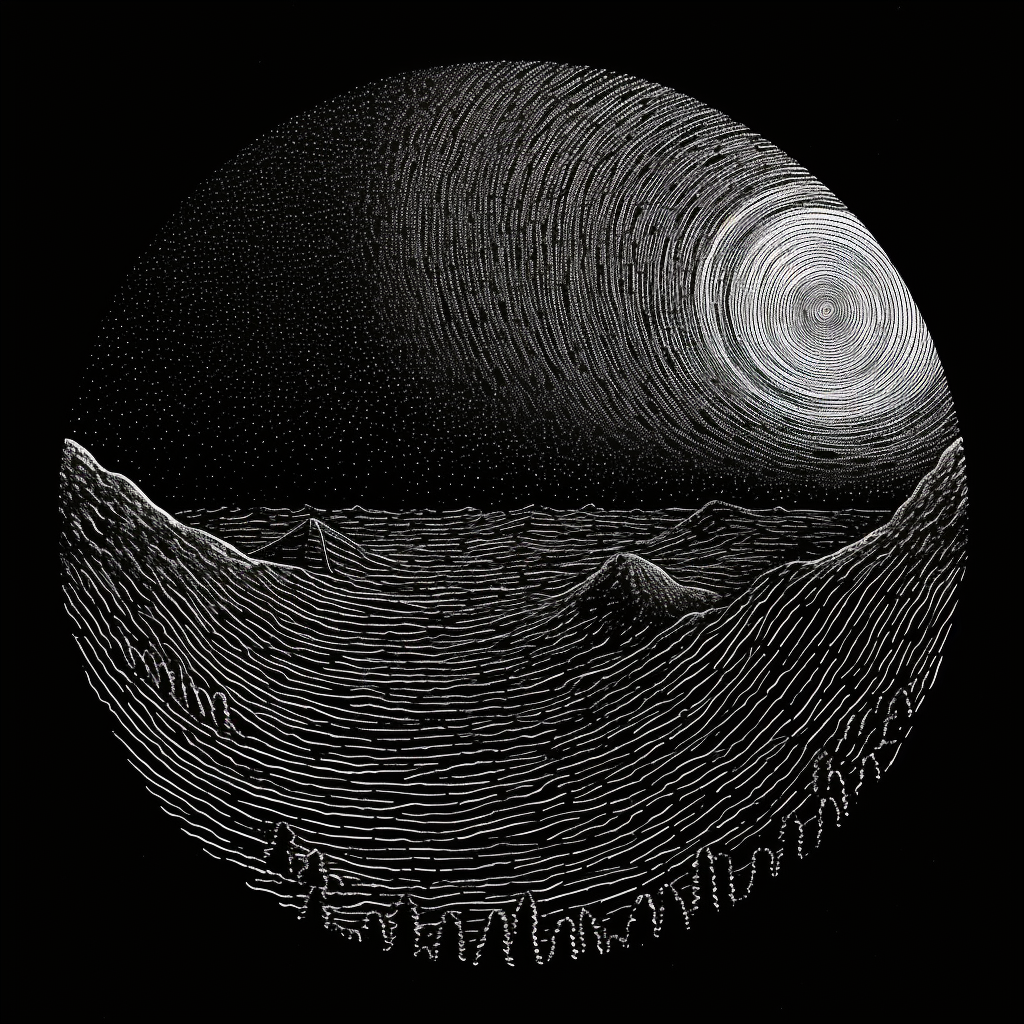 Scratchboard Art: Andy Singer Style, Big Circle On Venta Black ...