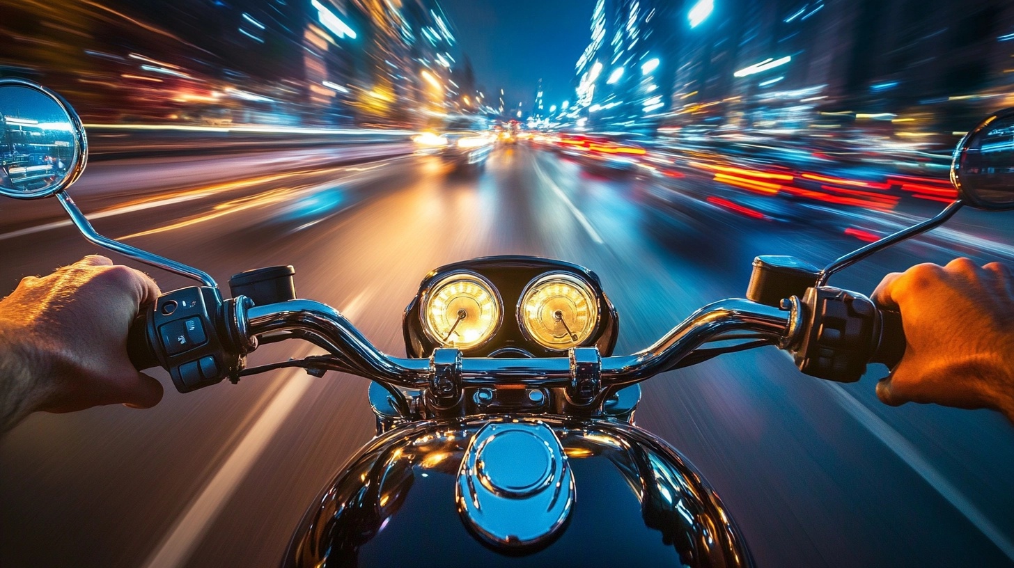 Thrill Of The Night: Ride Your Speedster Motorcycle • PromptDen