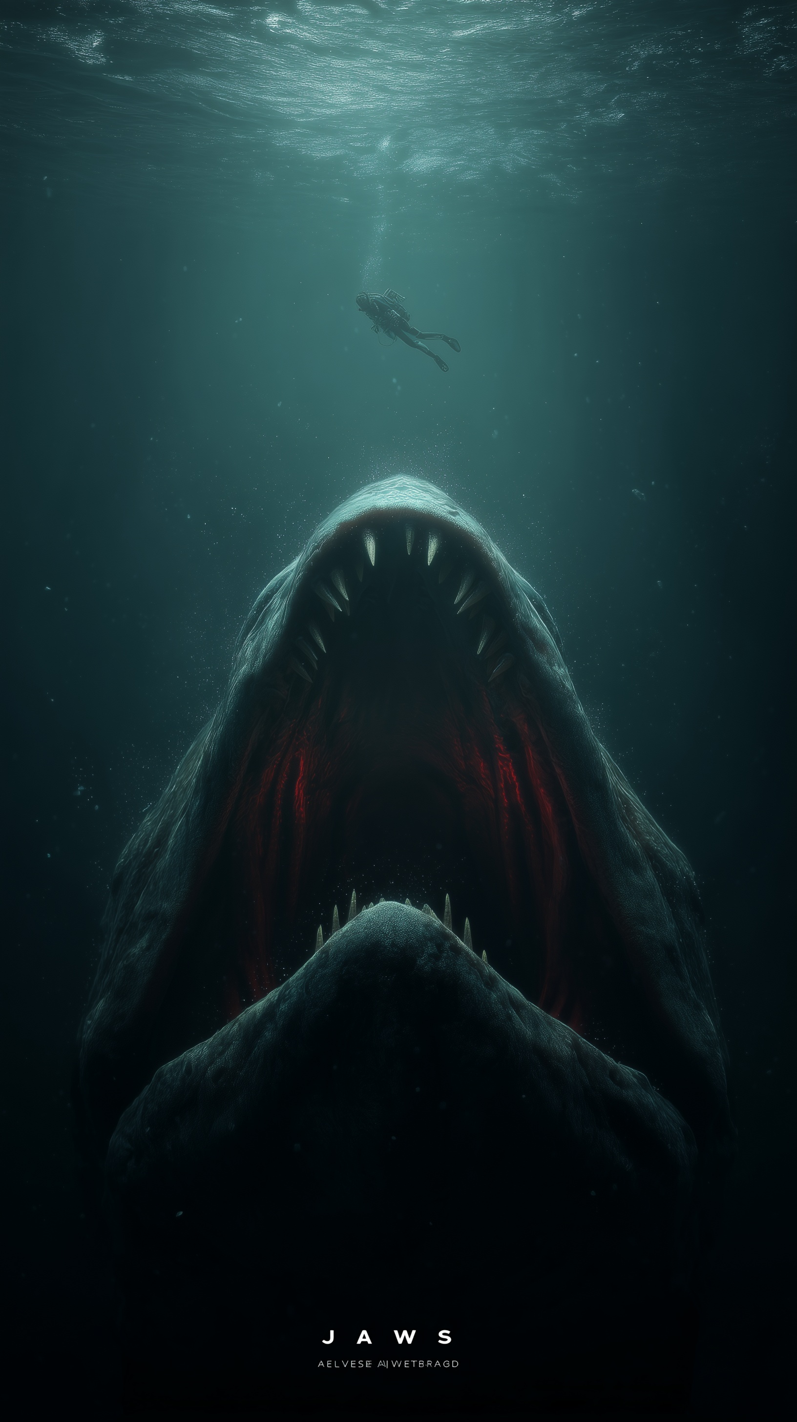 Terrifying Depths: The Albino Moray Eel Encounter • PromptDen