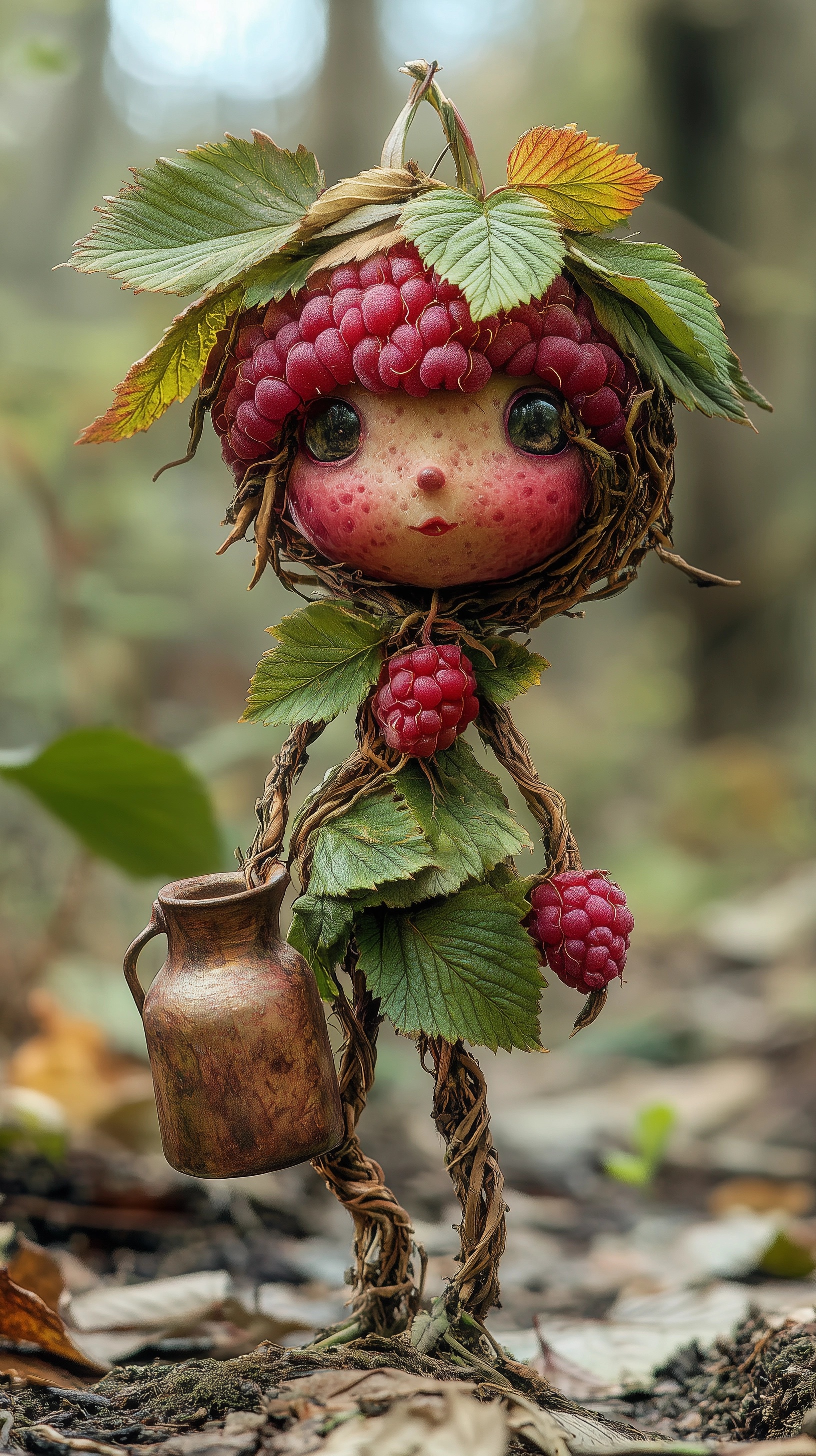 Enchanting Raspberry Fairy In A Magical Forest • PromptDen