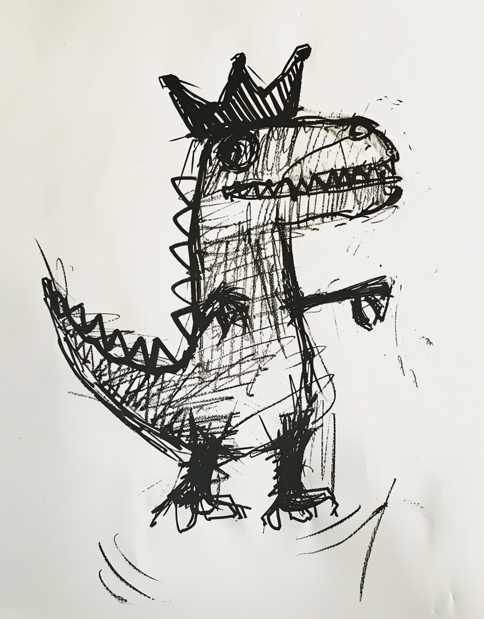 Dinosaur King Artwork Inspired By Basquiat • PromptDen