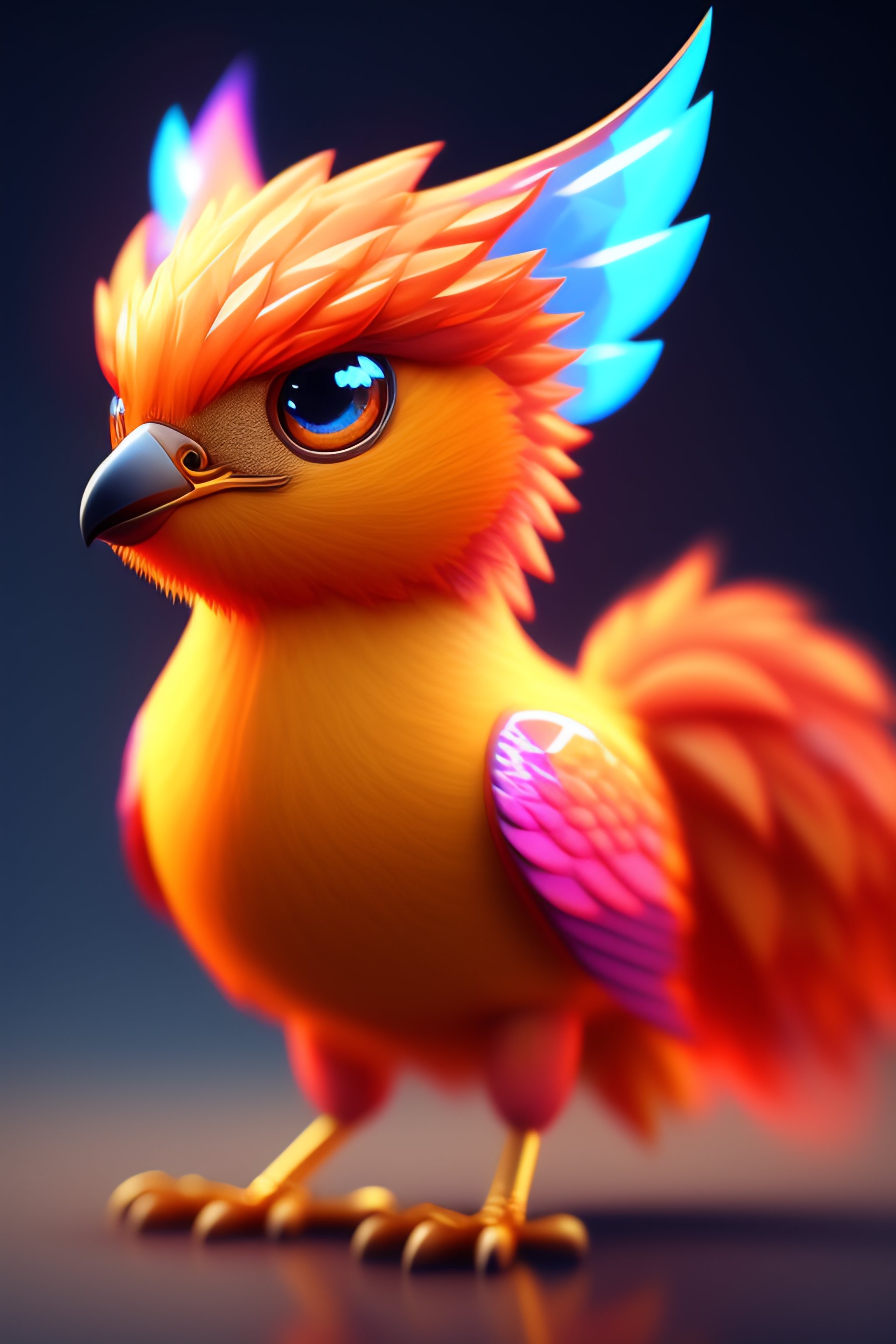 Crystal Phoenix: Adorable & Intricate • PromptDen