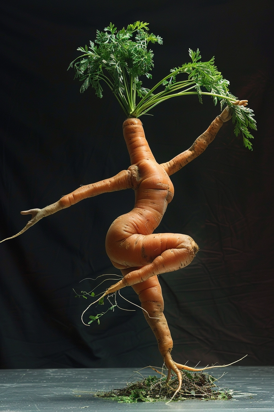 Carrot Woman Samba: Fun & Fantastical Dance Performance • PromptDen