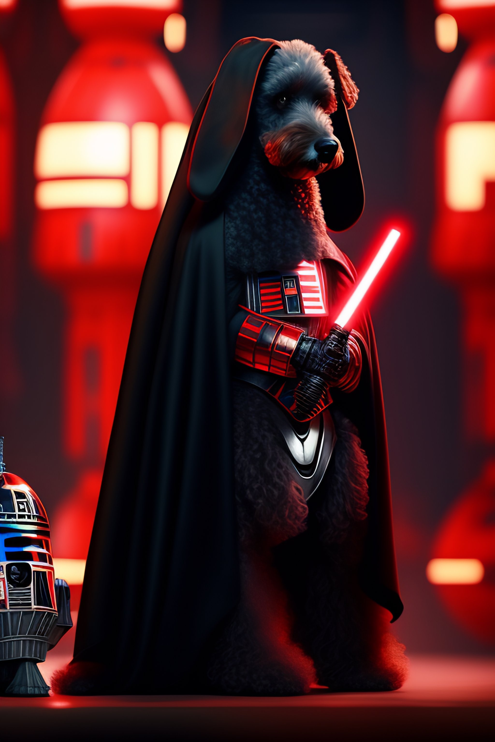 Artificial Intelligence Meets Star Wars: Sith Dog And Droids • PromptDen