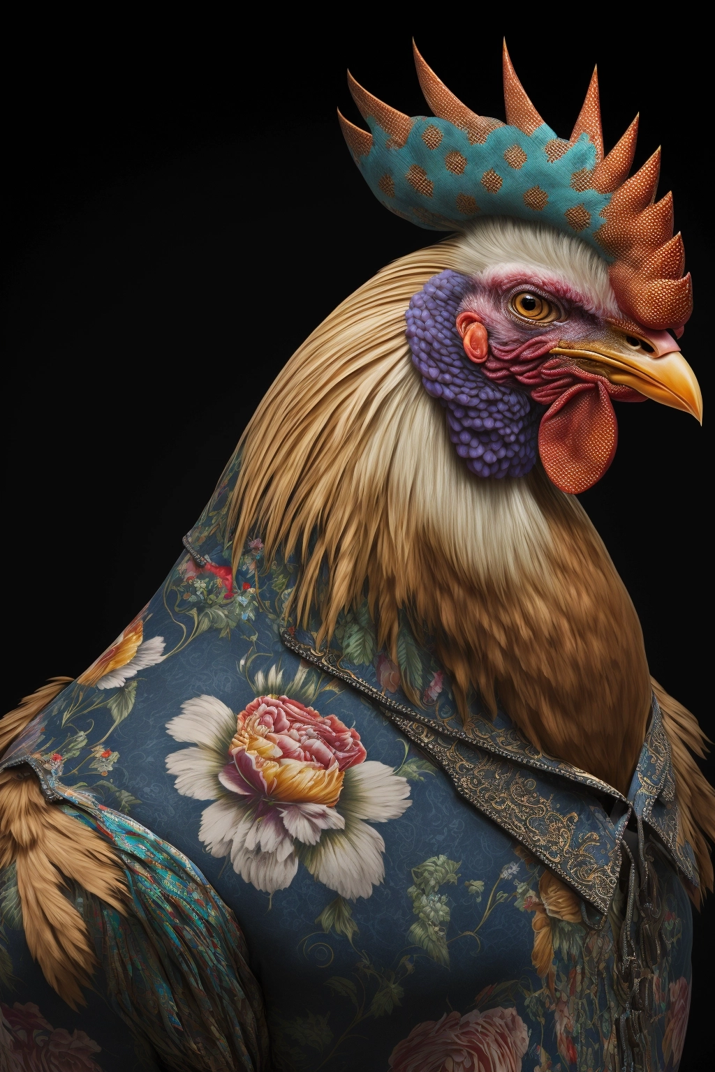 Gucci-dressed Rooster: Super Detailed 8k Photo • PromptDen