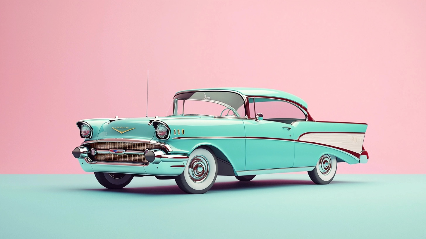 Retro Doo-wop Vibes In Pastel Colors • PromptDen