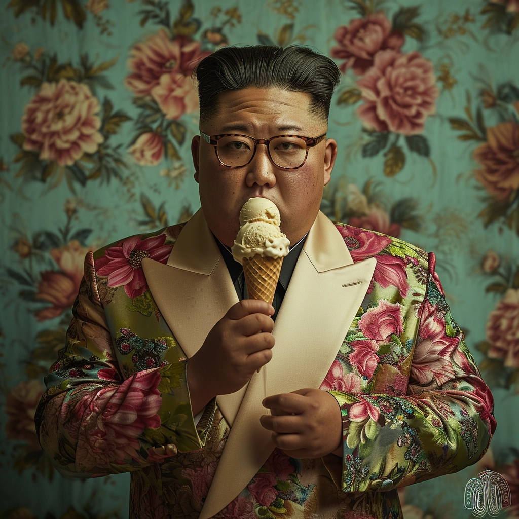 Wes Anderson-style Editorial Photo: Kim Jong Un In Colorful Tuxedo ...