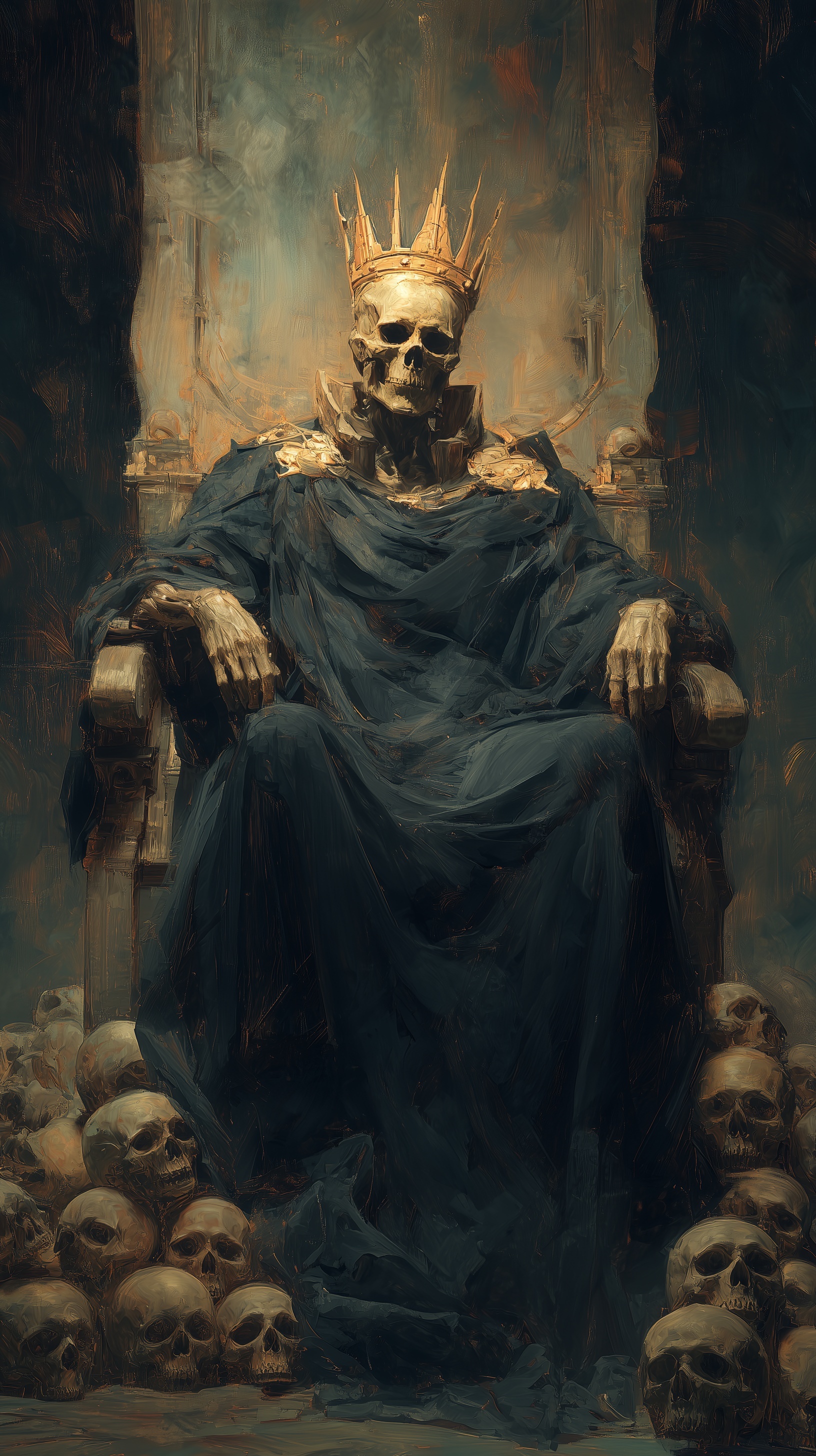 Throne Of Shadows: A Royal Figure's Command • PromptDen