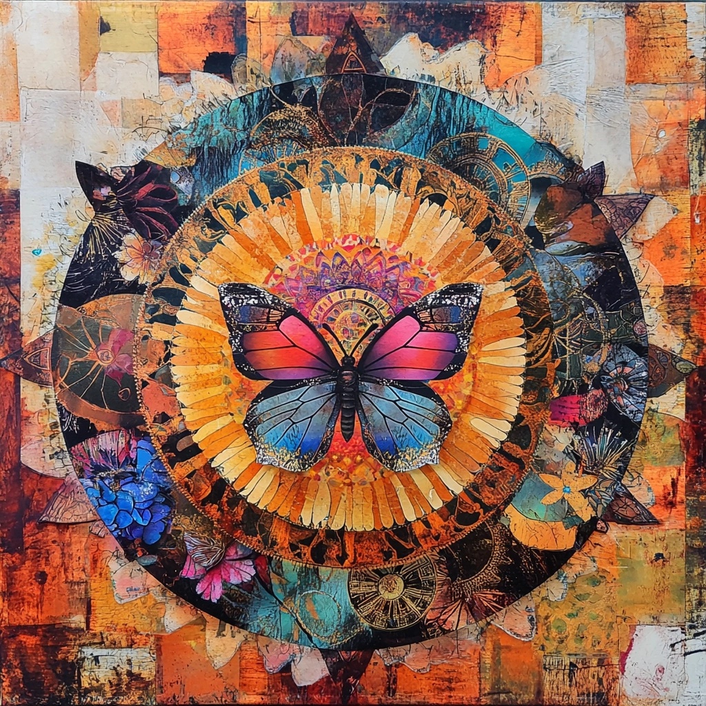 Bohemian Mandala Art Collage For Your Space • PromptDen