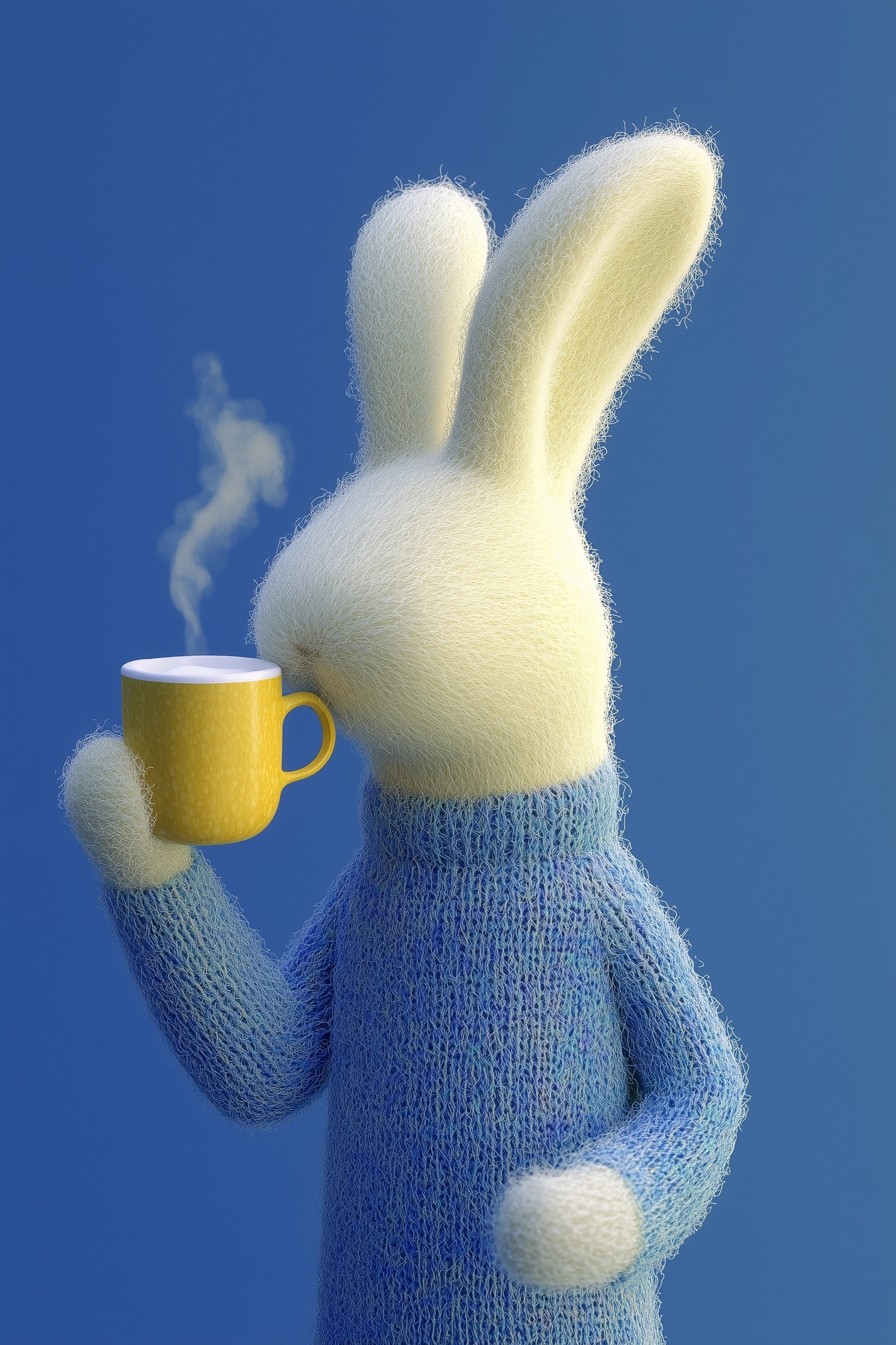 Meet Your New Coffee Companion: Energized Rabbit! • PromptDen