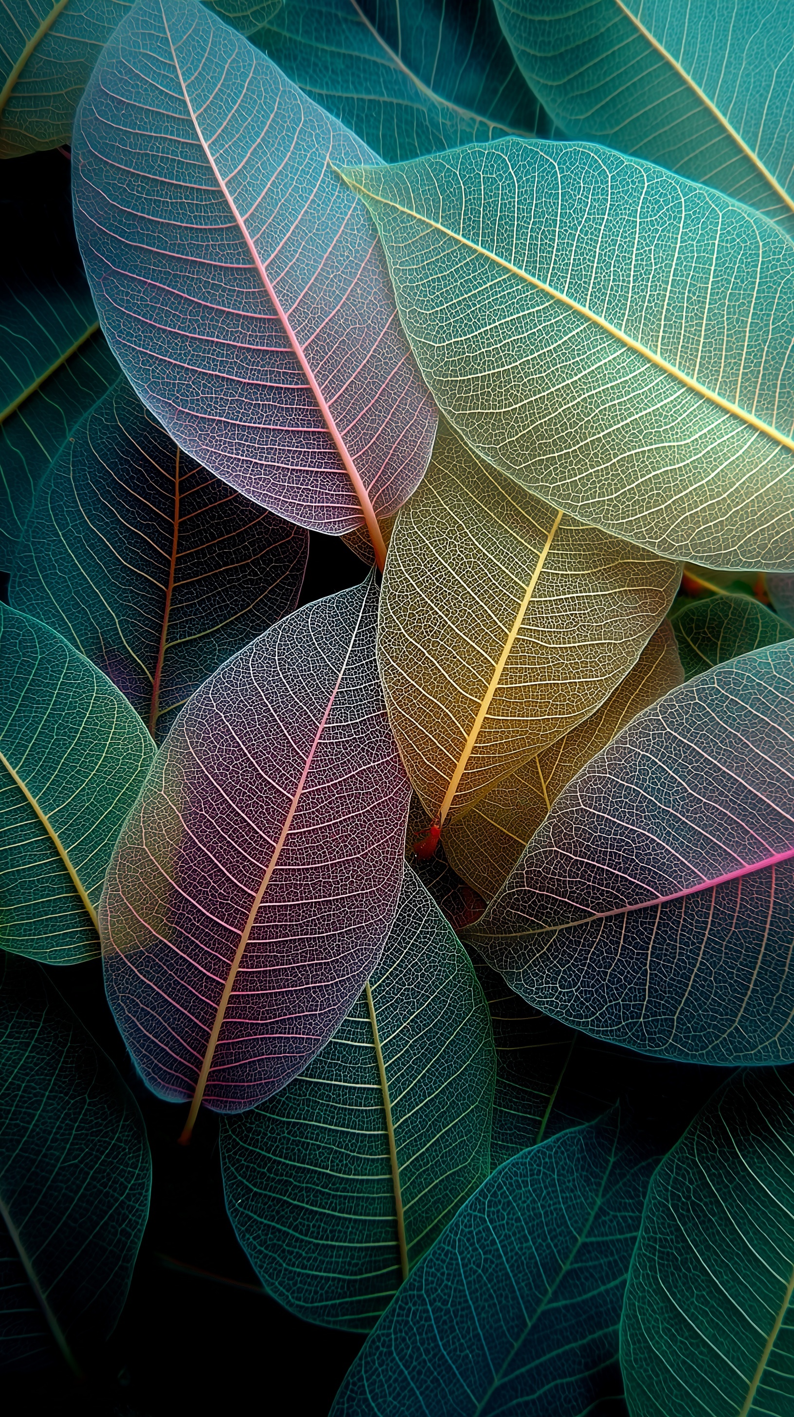Translucent Leaves: Asmr Nature Wallpaper • PromptDen