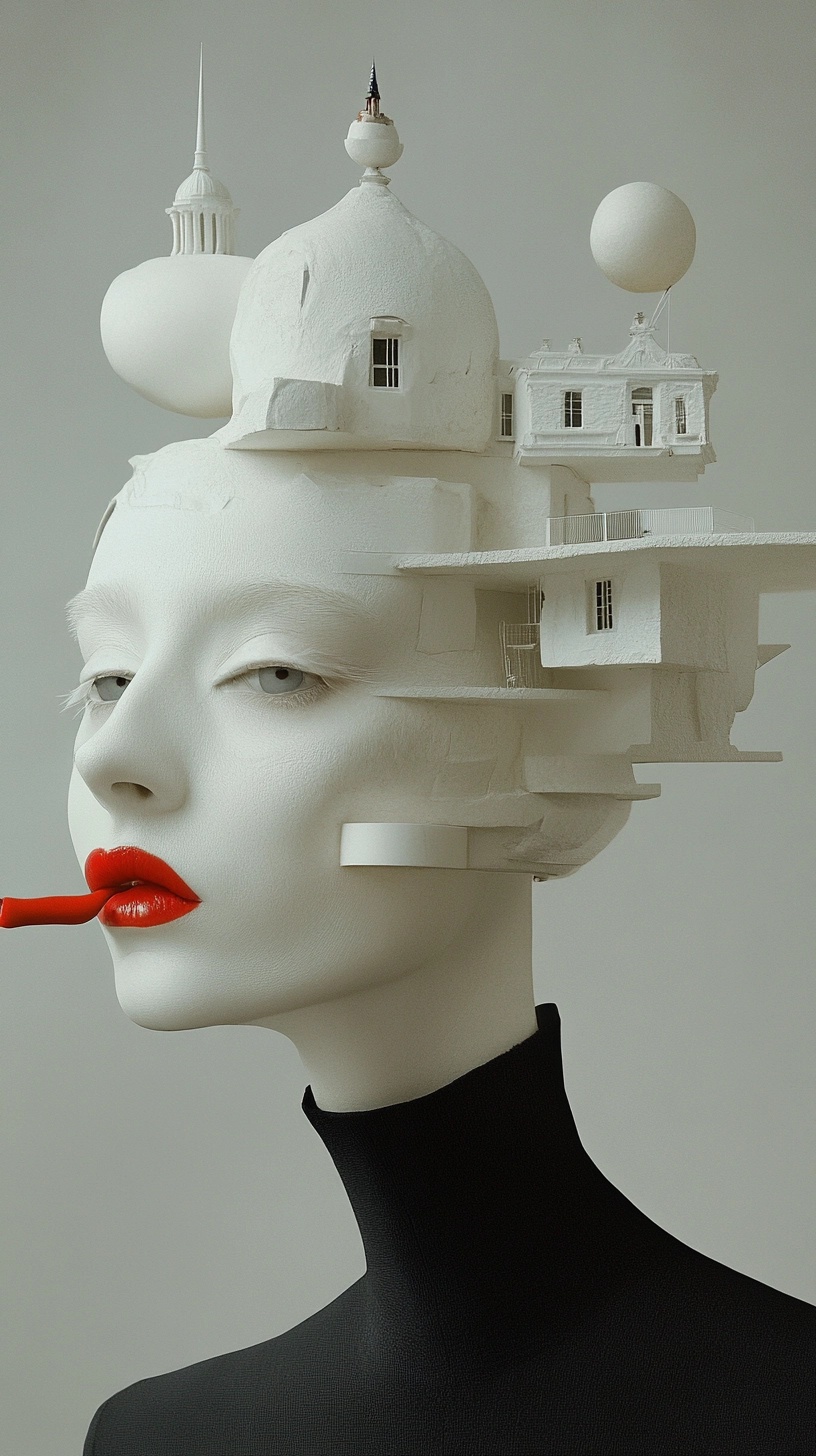 Surreal Glamour: Realistic Models In Dreamlike Settings • PromptDen