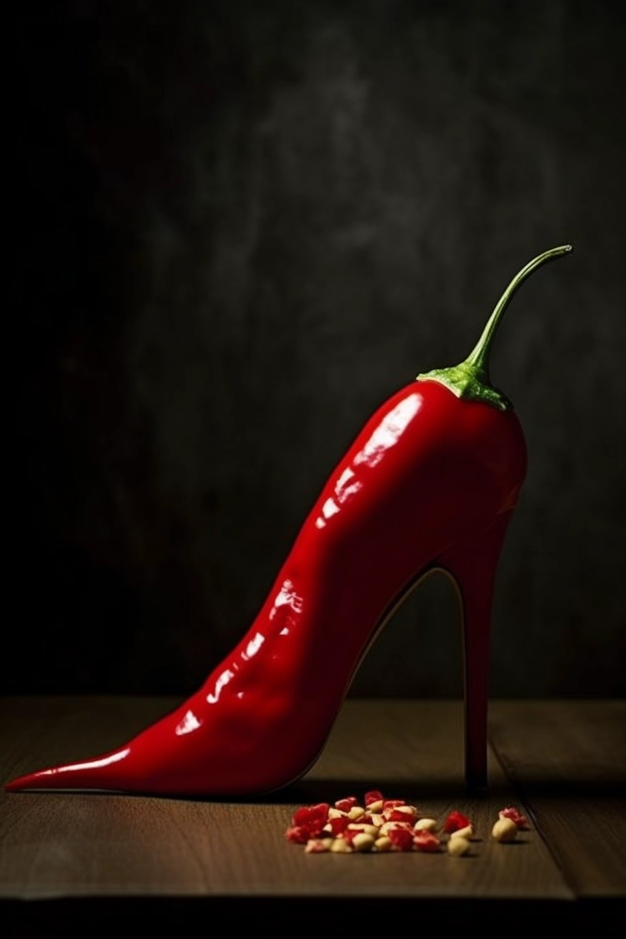 Fiery Red Heels By Juan Carlos Stekelman • PromptDen