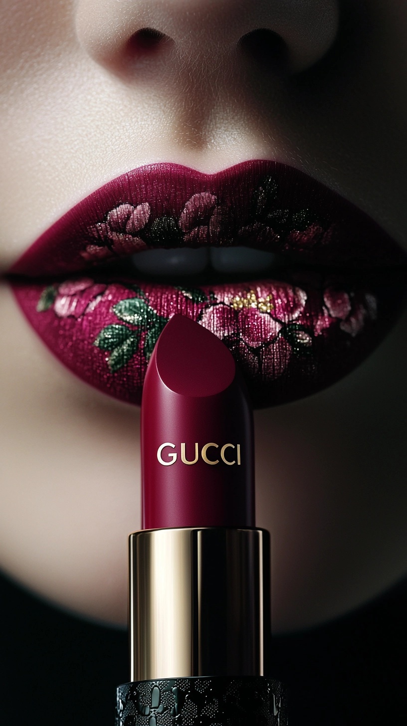 Gucci Lips: Luxe Floral Lipstick Collection • PromptDen