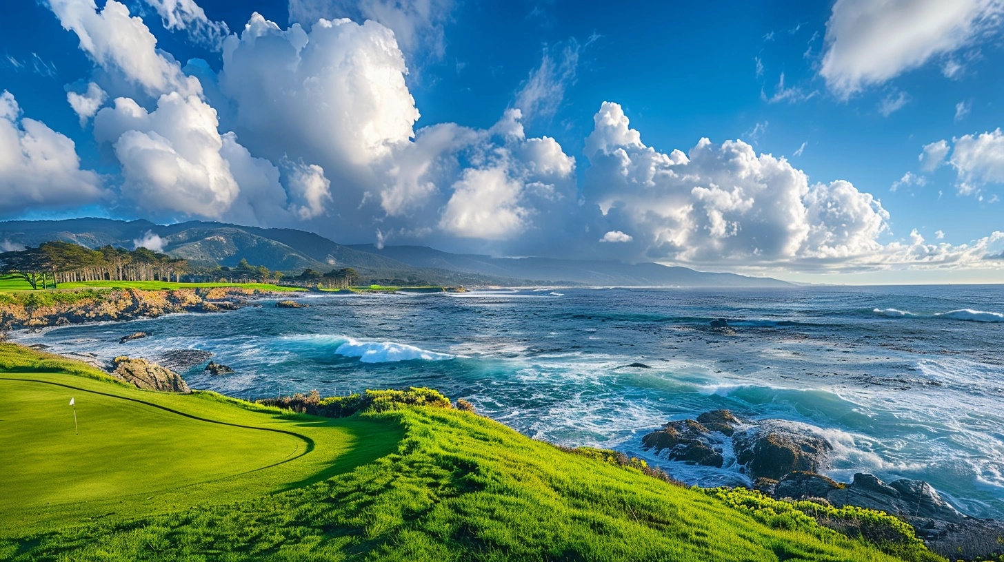 Stunning 4k Ultra Hd Image Of Pebble Beach Golf Links • PromptDen