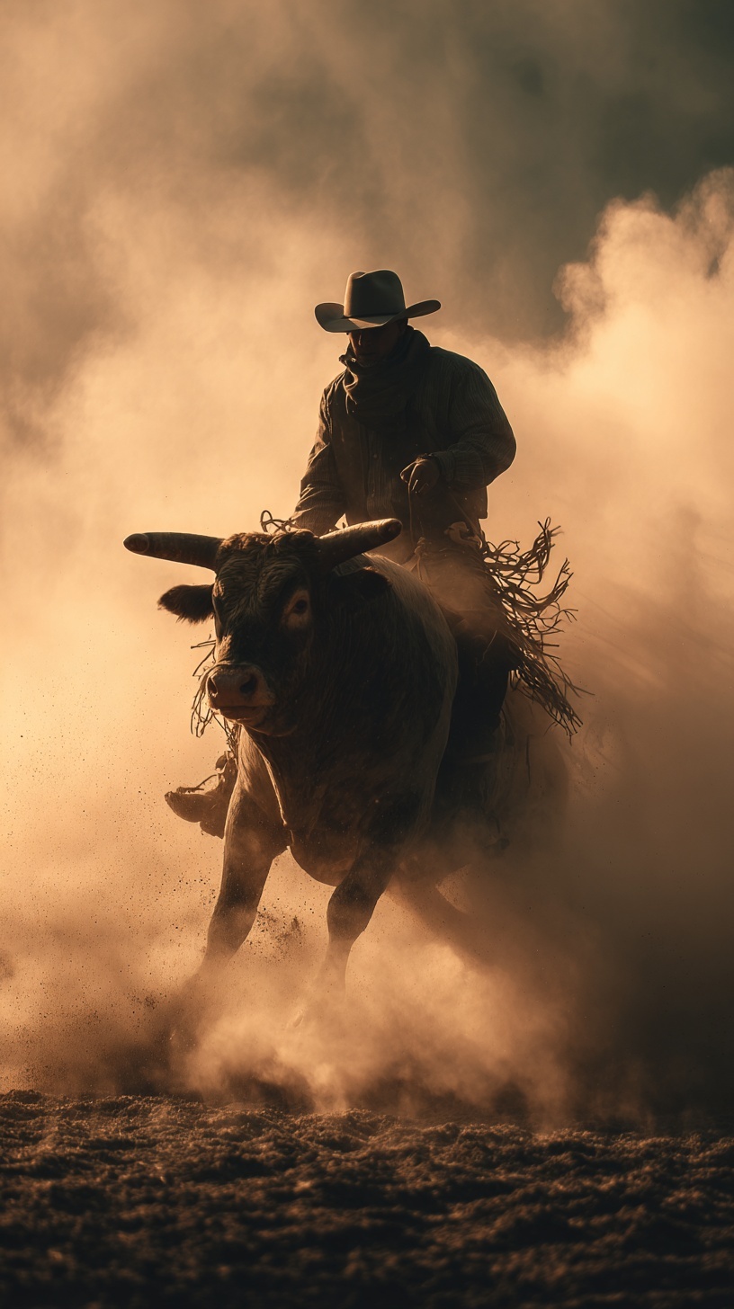 Epic Rodeo Showdown:buck The Wild Bull! • PromptDen